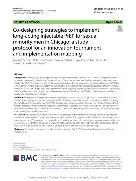 Pdf Co Designing Strategies To Implement Long Acting Injectable Prep