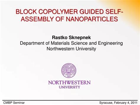Ppt Block Copolymer Guided Self Assembly Of Nanoparticles Powerpoint Presentation Id 2329574