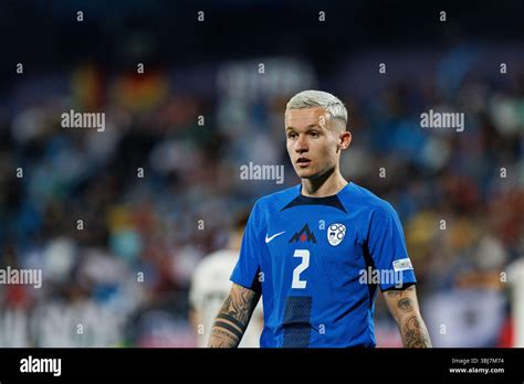 Mitja Ilenic Seen During Uefa Euro U 21 2025 Game Between National