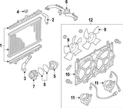 Cooling System For 2003 Nissan 350z Oem Parts Online