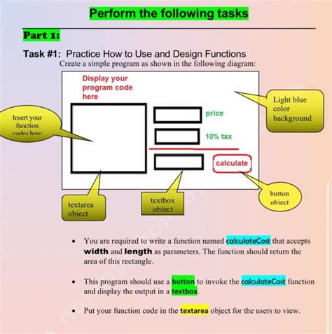 solved perform the following tasks part 1 task 1 practice
