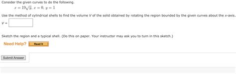 Solved Consider The Given Curves To Do The Following X Chegg