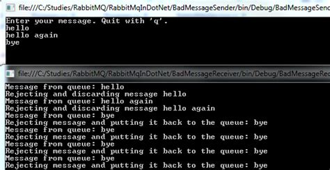 Rabbitmq In Net C Basic Error Handling In Receiver Exercises In Net With Andras Nemes