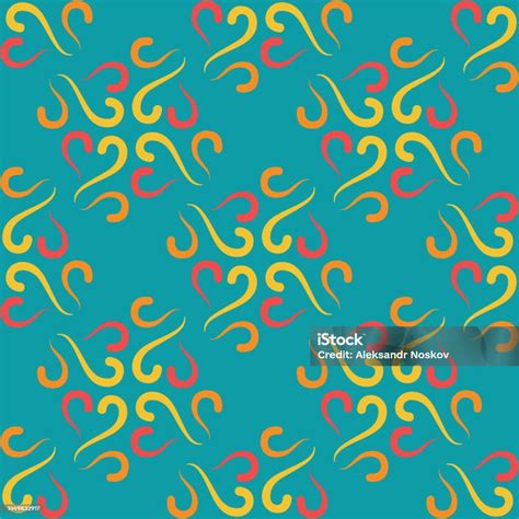 전통적인 스타일의 원활한 타일 패턴 간단한 추상적 인 나선형 모양 플랫 벡터 그래픽 곡선에 대한 스톡 벡터 아트 및 기타 이미지 곡선 공예 꽃무늬 Istock