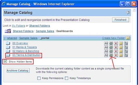 Manage Catalog Oracle Business Intelligence Obiee Blog