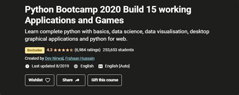 download udemy python bootcamp 2020 build 15 working applications and