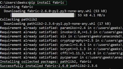 Comment Installer Fabric En Python Sous Windows StackLima
