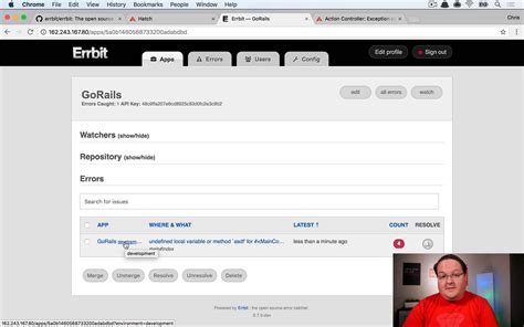 error tracking with errbit gorails