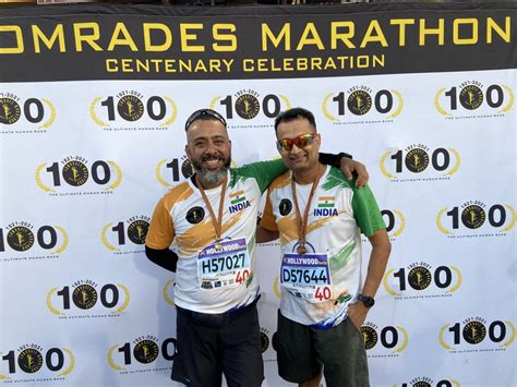 Anupam Deka And Dr Santanu Dutta From Assam Successfully Complete Comrades Marathon In South