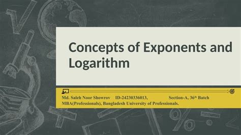 24230336013 Concept Of Exponents And Logarithm Pptx