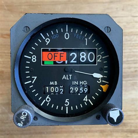 Boeing 707 727 Or 737 Altitude Indicator Aviation Gadgets