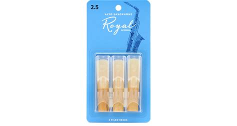 D-Addario Royal Alto Sax Reeds Strength 2.5, 3-pack RJB0325 Set cu 3 ancii pentru saxofon alto ...