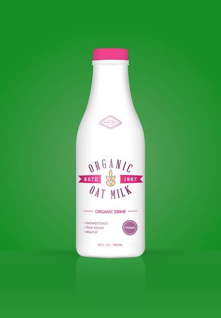 Milk Bottle Template Vectors And Illustrations For Free Download
