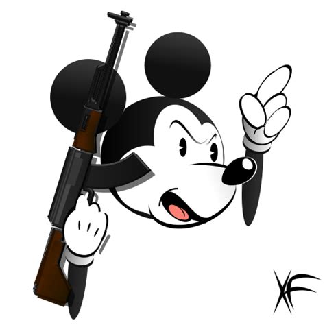 Mickey Mouse And His Ak 47 By Xavierstrong On Deviantart