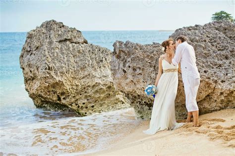 Beautiful Newly Married Couple Honeymoon And Wedding Concept 26415511