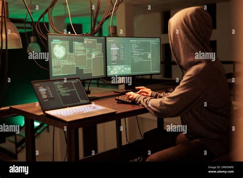 Cyber Criminal Cracking Database Password Hacking Computer System Data Breach Cybercrime