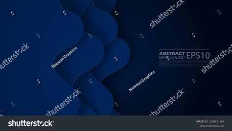Abstract Dark Blue Gradient Illustration Background Stock Vector