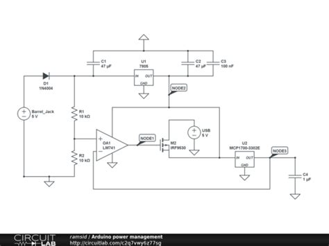 Arduino Power Management Circuitlab