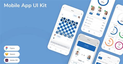 Chess Game Mobile App Ui Kit Ux And Ui Kits Ft Game And Play Envato