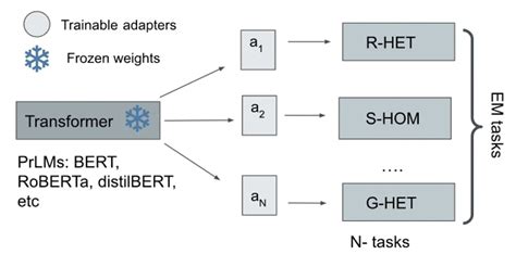 Adapterem Pre Trained Language Model Adaptation For Generalized Entity