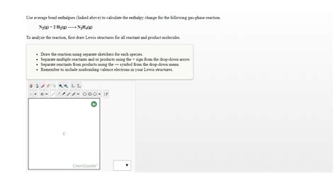 Solved Use Average Bond Enthalpies Linked Above To