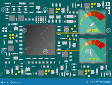 Semiconductor Electronic Components Assembled On Printed Circuit Stock