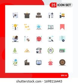 Pictogram Set Simple Flat Colors Stock Vector Royalty Free Shutterstock