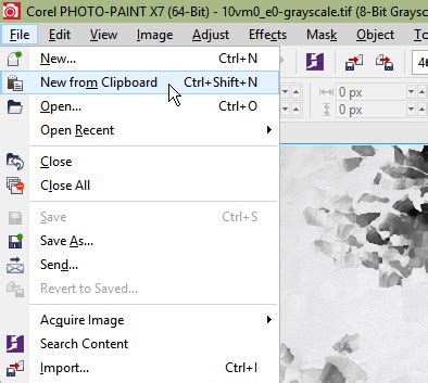 Where Did They Put Paste As New Image CorelDRAW Graphics Suite X7 CorelDRAW Graphics
