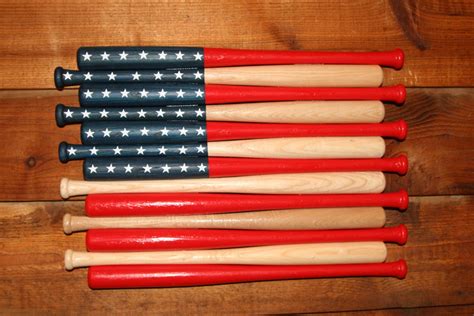Baseball Bat Flag Wall Art At Katie Butters Blog
