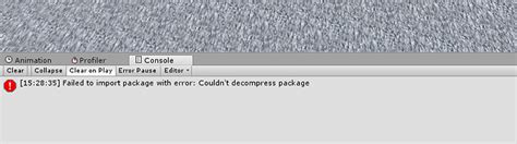 Failed To Import Package With Error Couldnt Decompress Package Questions And Answers Unity