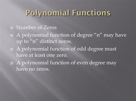 PPT Polynomial Functions PowerPoint Presentation Free Download ID