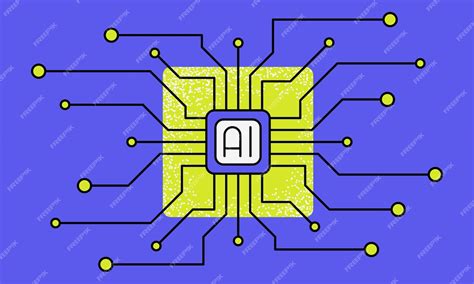 Premium Vector Artificial Intelligence Chip Processor Flat Vector Illustration Ai Technology
