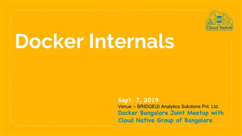 September 7 2019 Cloud Native And Containerisation Joint Meetup With