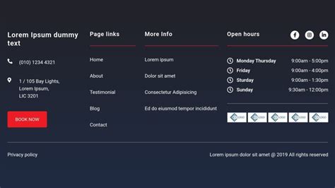 2 steps to create simplest footer section in html codingkite