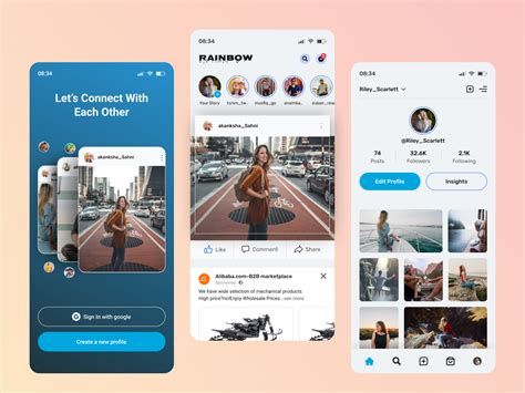 sf social media app by shariar hossain for soft founder on dribbble
