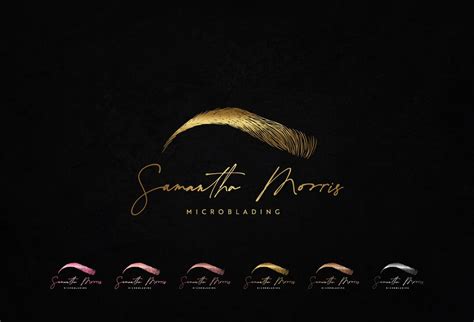 Microblading Logo Brow Logo Makeup Logo Beauty Logo Cosmetic Logo