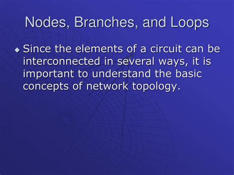 ppt nodes branches and loops powerpoint presentation free download