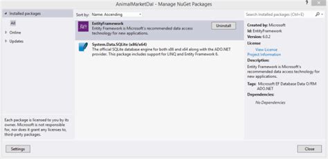 Using Sqlite With Entity Framework 6 And The Repository Pattern