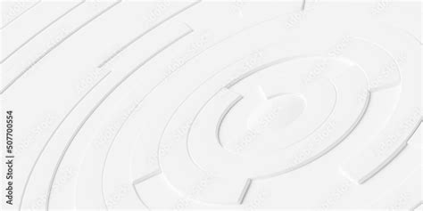 Concentric Random Rotated White Ring Or Circle Segments Cut Out