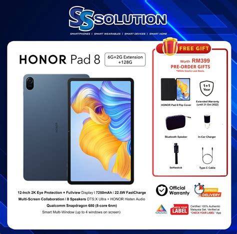 Honor Pad Price In Malaysia Specs Rm Technave