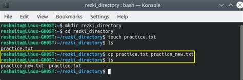 Basic Commands For Modifying Directory And File In Linux Terminal For