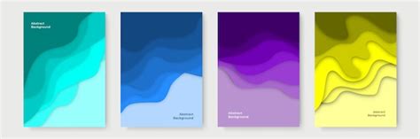 3d 추상 배경과 종이 컷 모양으로 설정된 수직 배너입니다 비즈니스 프레젠테이션 전단지 포스터 및 초대장을 위한 벡터 디자인 레이아웃 프리미엄 벡터