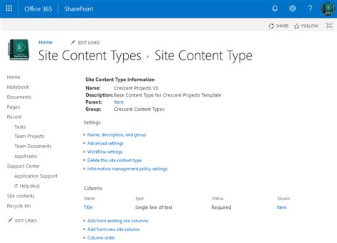 Sharepoint Online Create A Content Type Using Powershell Sharepoint