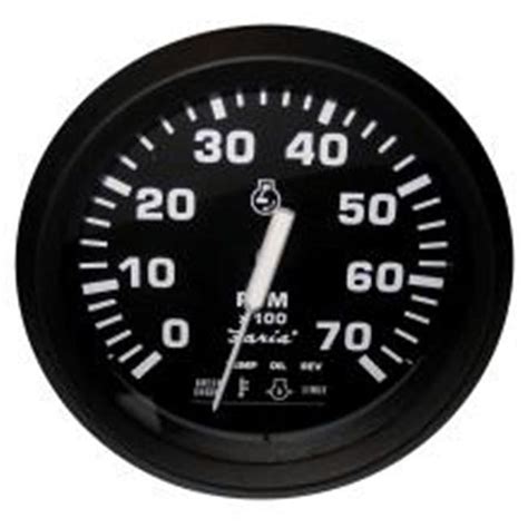 Faria Beede Instruments 759266338609 4 In Euro Black Tachometer With