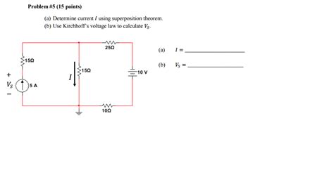 Solved Determine Current I Using Superposition Theorem Use Chegg