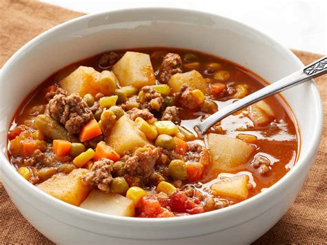 Easy And Delicious Ground Beef Vegetable Soup Recipe Good Taste Of Home