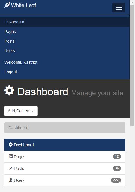 Github Kastriotadili Cms Template Theme A Front End To The Back End Of A Content Management