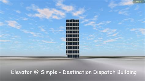 elevator simple destination dispatch building youtube