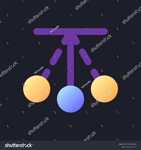 Pendulum Animation Flat Gradient Fill Ui Stock Vector Royalty Free