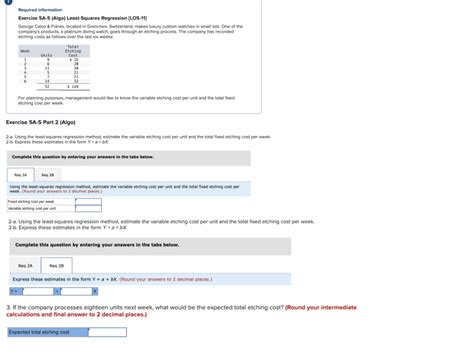 solved required informationexercise 5a 5 algo